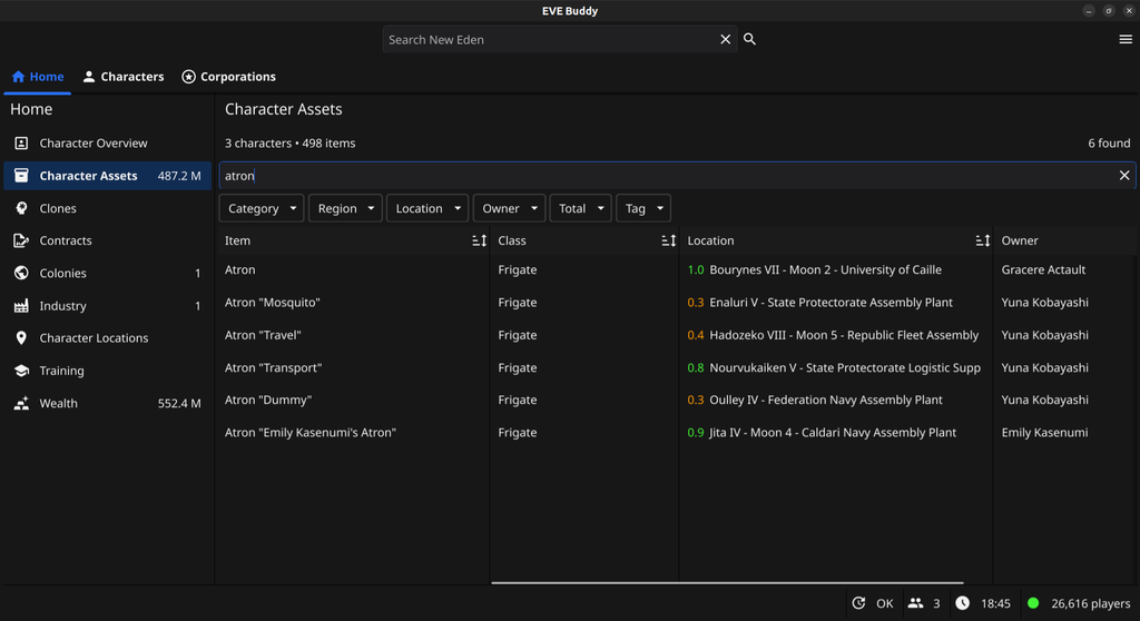 EVE Buddy - EVE Developer Documentation