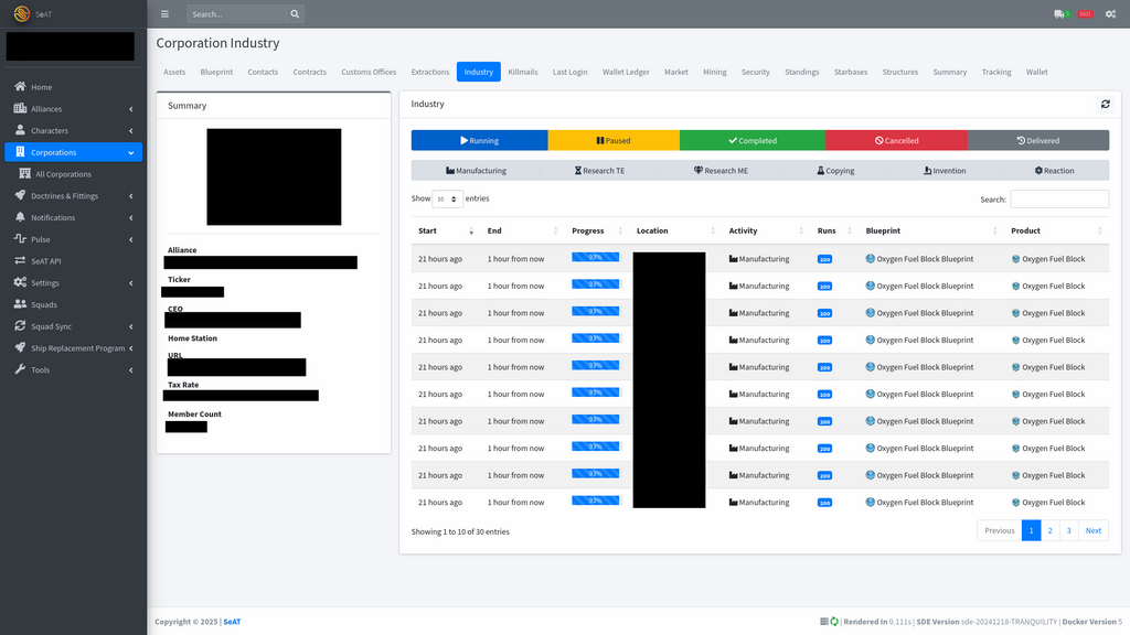 SeAT - EVE Developer Documentation